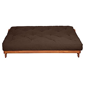 TRUPEDIC Standard Futon Mattress, Full, Suede Chocolate
