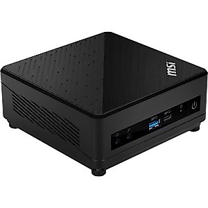 MSI Cubi 5 Mini PC, Intel Core i5-10210U, 8GB Memory, 256GB SSD, WiFi 6, BT 5.1, USB Type-C, Dual Display, Silent, Black, Windows 11 Home (10M-647US)