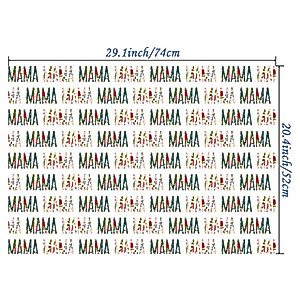 ZINTBIAL Mother's Day Wrapping Paper for Mom, Birthday, Bridal Shower - Gift Wrap with Floral, Love You Mum Letters Design - 20 x 29 Inches per Sheet (8 Sheets 33 sq. ft.) Recyclable, Easy to Store,