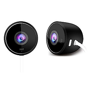 JESSY Silicone Skins Cover for Google Nest Cam Outdoor or Indoor, Protect and Camouflage Your Nest Cam Outdoor (1 Pack, Black)