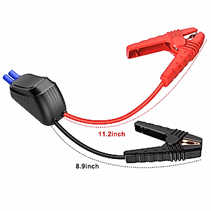 HOMPOW Portable Smart Jump Starter Clamps Intelligent Automotive Emergency Clamp Cables Replacement, Suitable for G58 12V Portable Car Jump Starter
