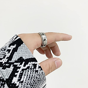 CSIYANJRY99 Cute Turtle Relieving Stress Anxiety Ring Inspirational Turtle Spinner Ring for Women Men (11)