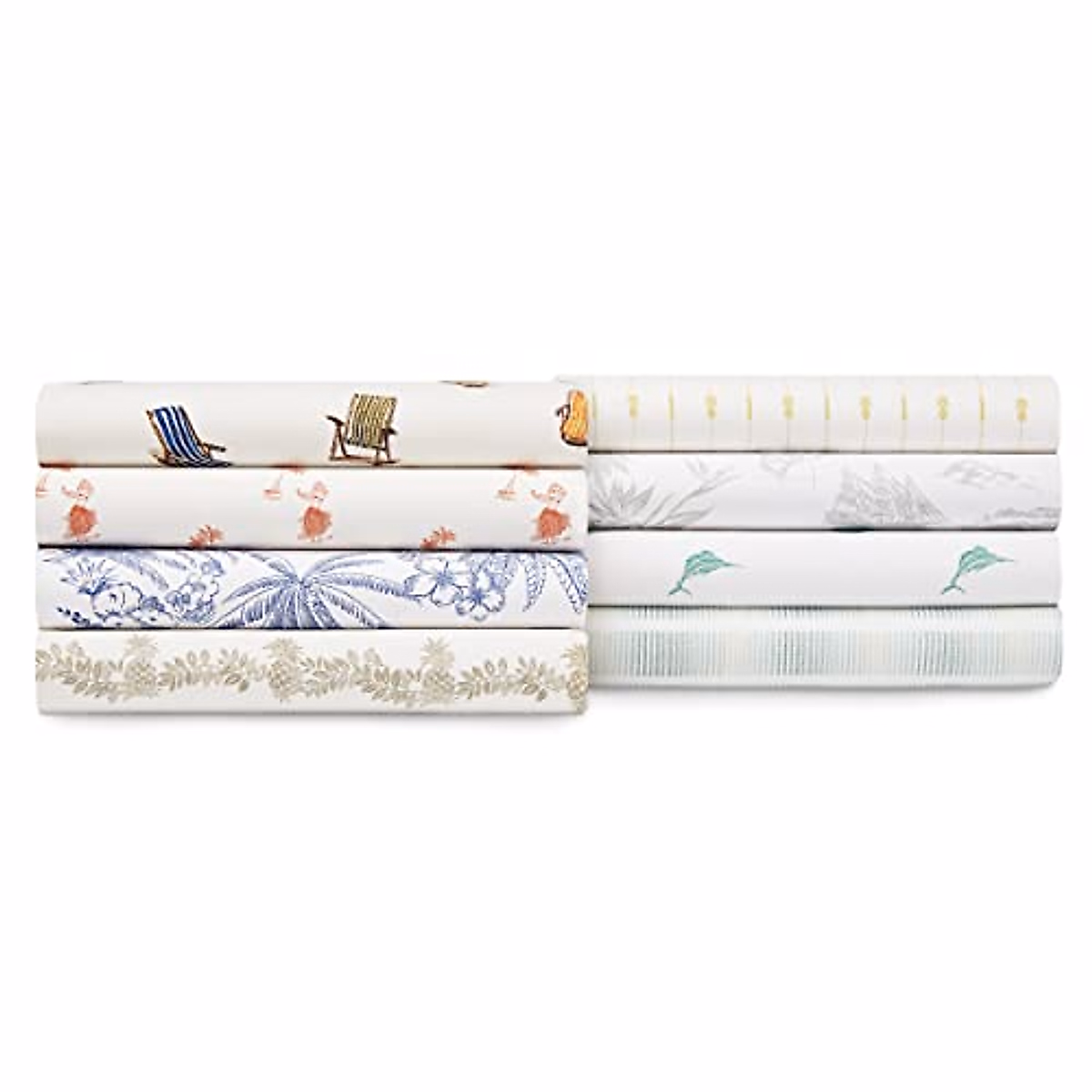 Tommy Bahama - Queen Sheets, Cotton Percale Bedding Set, Crisp & Cool, Stylish Home Decor (Off The Grid Green, Queen)