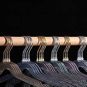 XIAOBAWAN Space Saving Clothes Hangers 5 Pcs Clear Acrylic Clothes Hanger with Gold Hook Transparent Shirts Dress Child Adult Universal Hanger (Color : Gold, Size : 40cm)