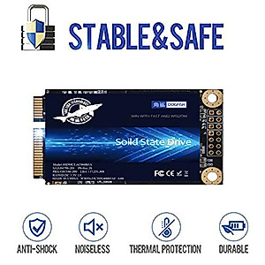 SSD mSATA 1TB Dogfish Internal Solid State Drive High Performance Hard Drive for Desktop Laptop SATA III 6Gb/s Includes SSD 16GB 32GB 60GB 64GB 120GB 128GB 240GB 250GB 480GB 500GB 1T (1TB MSATA)