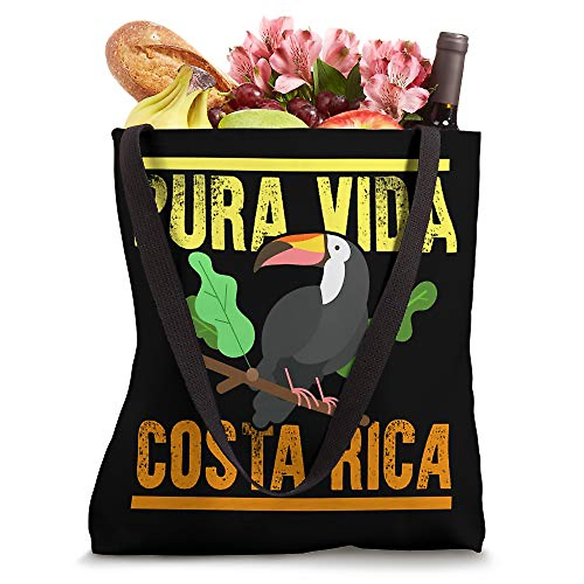 Pura Vida Costa Rica Toucan Lover Honeymoon Summer Vacation Tote Bag
