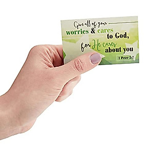 Best Paper Greetings 40 Pack Bible Verse Cards for Prayer, Sunday School, Inspirational Christian Gifts for Women (3 x 2 In)