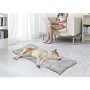 Camping Sleeping Pad, Camping Cot Pad for Adults, Comfortable Velvet Sleeping Cot Pad Mattress, 75"x29" Lightweight Foldable Sleeping mats for Hiking Backpacking Traveling,Gray Th