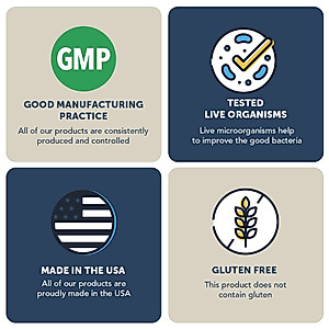 Vitamin Bounty Pro-50 Probiotic - 50 Billion Organisms and 13 Probiotic Strains That Promote Gut Health, Digestive Health Probiotic, Delayed Release Capsule with Prebiotic Greens - 60 Capsules