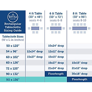Balsa Circle 90x156-Inch Terracotta Rectangle Polyester Tablecloth Table Cover Linens for Wedding Party Events Kitchen Dining