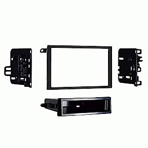 Carxtc Double or Single Din Install Car Stereo Dash Kit for a Aftermarket Radio Fits 2003-2006 GMC Yukon Denali, Yukon XL Denali Trim Bezel is Black