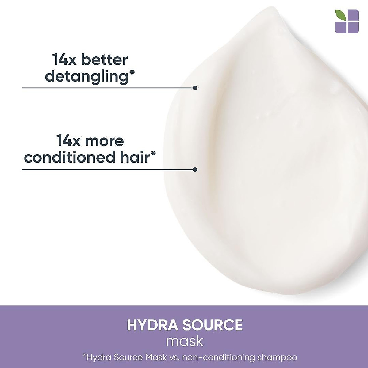 Biolage Hydra Source Mask | Revives Dry Strands For Increased Hair Shine & Manageability | For Dry Hair | Paraben-Free | Vegan | 16.9 Fl. Oz