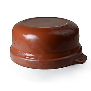 Casserole Clay Pot Bowl 1.3qt / 50oz for Cooking Dolsot Bibimbap Soup Exclusive Earthen (clay lid)