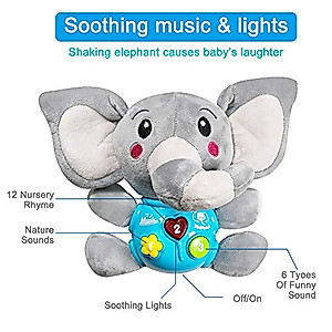 SUNWUKING Baby Musical Toy Baby Doll - Infant Toy Musical Toy for Baby Toy Newborn Plush Figure Toy Toddler Plush Gift Soother Doll Partner Baby Monkey