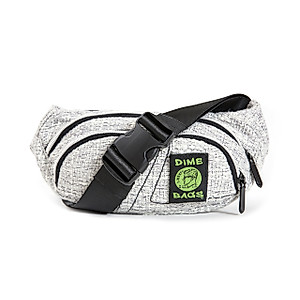 DIME BAGS Fanny Pack | Hemp Waist Bag with Spacious Storage and Adjustable Strap (Grey)