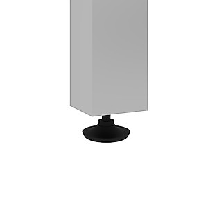 Bestar Universel 60W Table Desk with Square Metal Legs in White