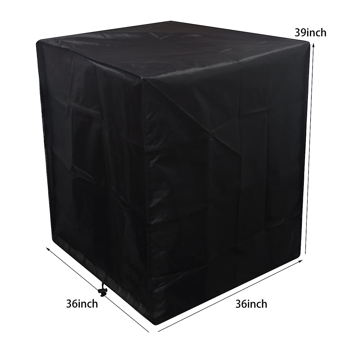 S-SNAIL-OO Large Air Conditioner Cover for Outside Unit, AC Cover for Outdoor Central Outdoor Vent Full Cover ，Water/Windproof Anti-Dust Heavy Duty Square (36x36x39 in)