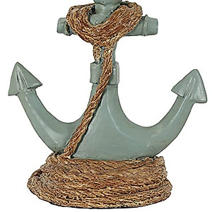 Decor Therapy Saylor Anchor Accent Lamp, Antique Iced Blue