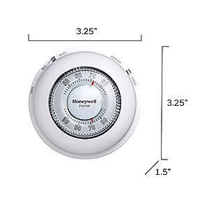 Honeywell Home CT87N1001 The Round Non-Programmable Manual Thermostat, Large, White