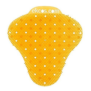 Diversey - EKS-13C-12 ekcoscreen 60 Day Premium Anti-Splash Urinal Screen, 7" x 7" Orange/Citrus (12 Pack)