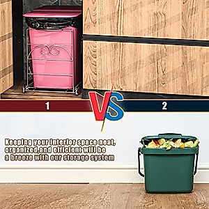 Eazy2hD Pull Out Under Cabinet, Cabinet Trash Can Pull Out Kit , Kitchen Trash Garbage Can & Bin for Under Counter Cabinet, Rquires a 13”W X 23”D Cabinet Opening,Trash Can Not Included