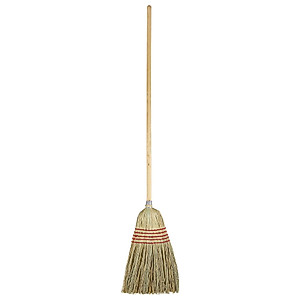 Boardwalk BWK926YCT 56 in. Yucca/Corn Fiber Bristles Parlor Broom - Natural (12/Carton)