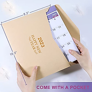 2023 Yearly Wall Calendar - Yearly Wall Calendar2023, 2023 Wall Calendar with Julian Date, From Jan.2023 to Dec.2023, Thick Paper, Vertical, 34.8" x 22.8" (Open) - Purple