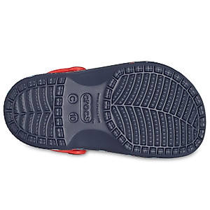 Crocs Baya Lined Clogs, Fuzzy Slippers for Kids and Toddlers, Rocket Ships, 7 US Unisex