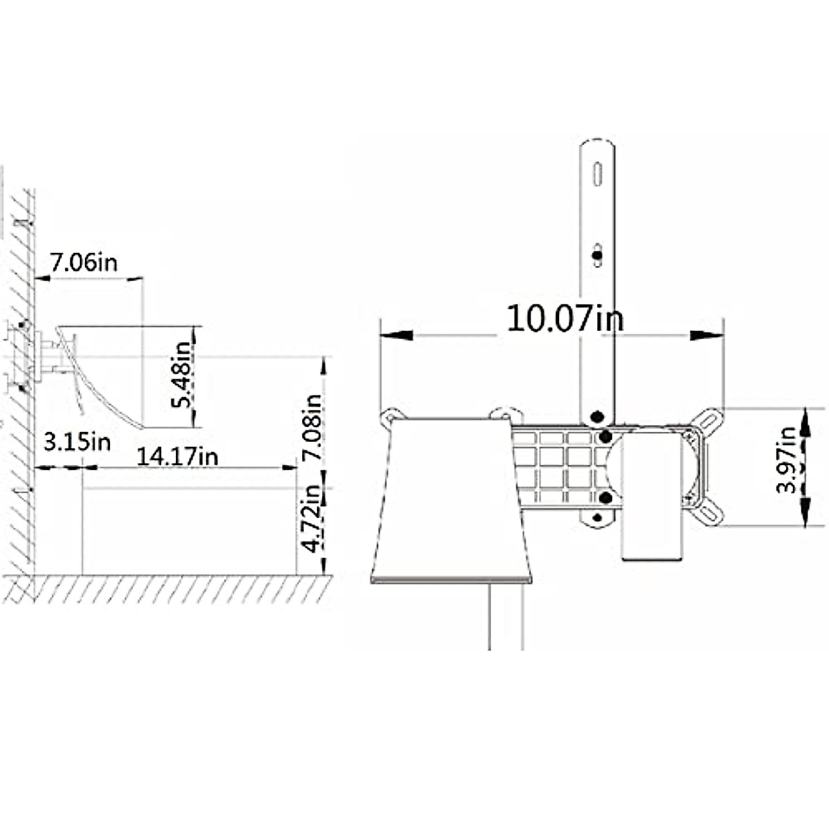 Widespread Waterfall Bathtub Mixer Taps Bath Shower Faucets Single Handle Two Holes Wall Mount Curve Spout Bathroom Sink Faucets Vessel Sink Vanity Faucets Lavatory Plumbing Fixtures (Matte Black)