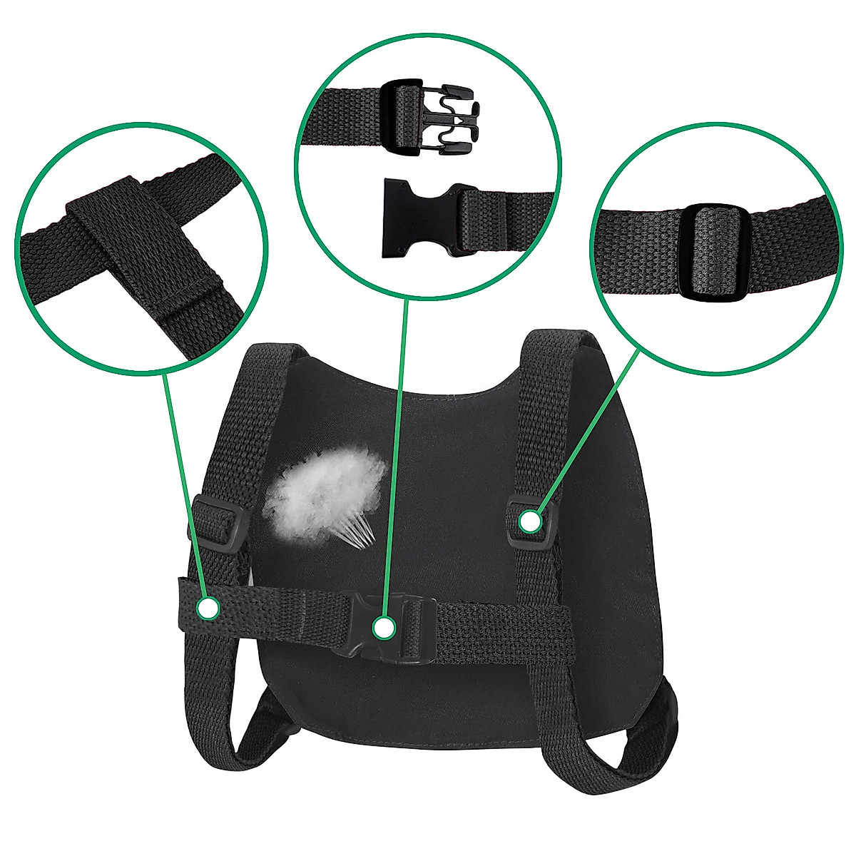 EPLAZA Dinosaur-like Toddler Harnesses with Leashes Anti Lost Wrist Link Wristband for 1.5 to 3 Years Kids Girls Boys Safety (Little dinosaur Black)