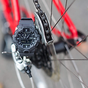 Casio Men's XL Series G-Shock Quartz 200M WR Shock Resistant Resin Color: Matte Grey (Model GA-700UC-8ACR)