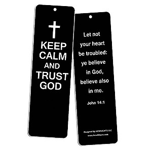 Favorite Bible Verses Bookmarks King James Version KJV (12-Pack) - Reassuring us with God's Message of Love and Hope - Prayer Cards Religious Christian Gift to Encourage Men Women Teens Boys Girls Kid