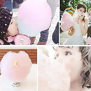 Candy Floss Machine, Cotton Sugar Candy Floss Maker, Home Kids Party Sweet Gift Household Machine, 28.5X28.5X17.5Cm, 500W,Pink