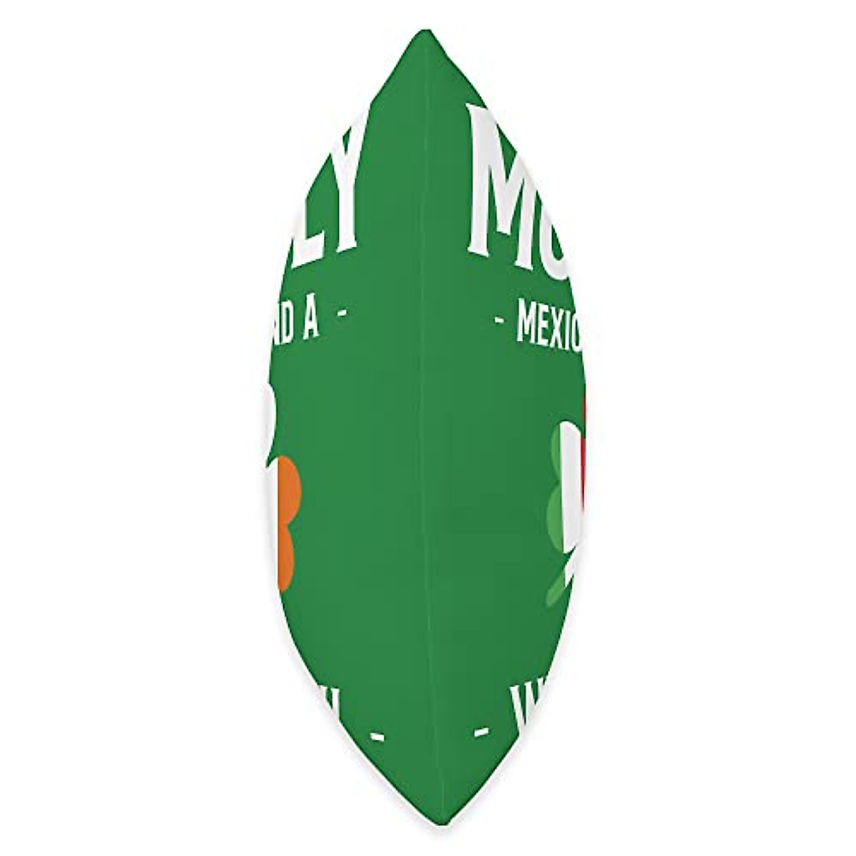 Irish Holiday Shamrock Luck Mostly Mexican and A Wee Bit Irish St. Patricks Day Throw Pillow, 18x18, Multicolor