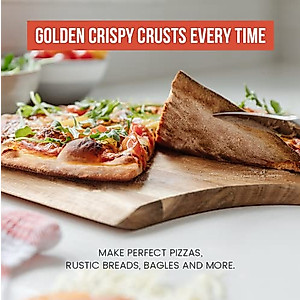 Chef Pomodoro Pizza Steel for Oven, 13 x .25 Thick, Baking Steel for Oven, Baking Steel Pizza Stone for Grill and Oven, Original Baking Steel, Artisan Steel (13-Inch)