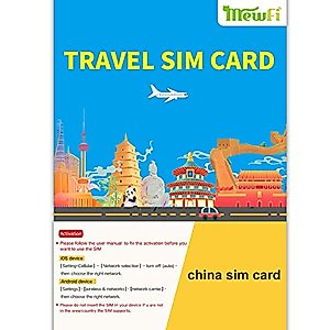 Data Only China Sim Card 30Days 20GB Including Mainland China, Hong Kong, Macau, 4G/5G High-Speed Internet, 3 in 1 Prepaid Chinese Sim Card, Standard, Micro, Nano