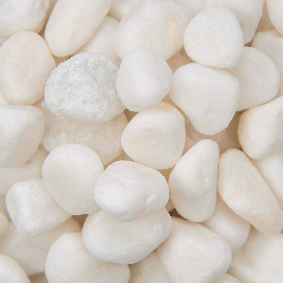 MSI Decorative Tumbled White Pebbles, 0.25 inch - 0.75 inch, 40 lb. Bag