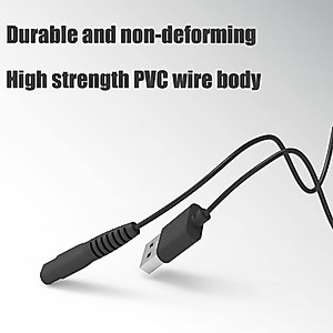 Replacement Charging Cable Fit for Meridian Grooming Electric Shaver Trimmer 5Ft Charger Cable Power Adapter Cord Black