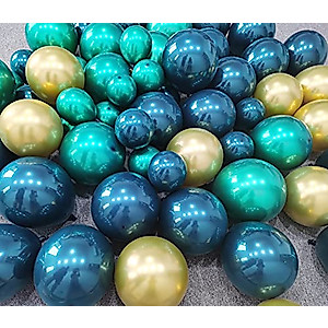 Boognt Double Stuffed Forest Green and Emerald Balloon Garland Arch Kit for Elegant Ladies Birthday Wild One Jungle Baby Shower Bridal Shower Rustic Dinner Party Backdrop Decoration