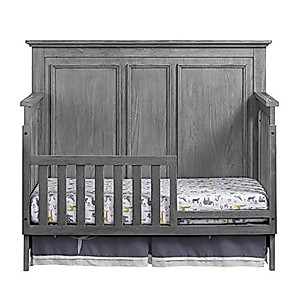 Oxford Baby Willowbrook/Kenilworth Crib to Toddler Bed Guard Rail Conversion Kit, Graphite Gray, GreenGuard Gold Certified