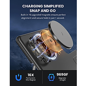 3 in 1 Wireless Charger Stand for Magsafe: 𝟮𝟬𝟮𝟰 𝗡𝗲𝘄 Charging Station for iPhone 15/14/13/12 Series - Magnetic Phone Pad for Apple Watch Ultra 2/Series 9/8/7/6/5/4/3/2/SE, AirPods Pro 3rd/2nd