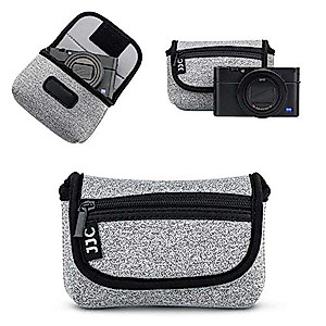 JJC Compact Camera Case Travel Pouch Sleeve for Sony ZV1F ZV-1F ZV1 ZV-1 RX100 VII VI VA W800 W830 WX350 Canon G7X G5X G9X SX740 Olympus TG-6 TG-5 TG-4 Fujifilm XP130 XP140 XP90 Ricoh GR III II & More