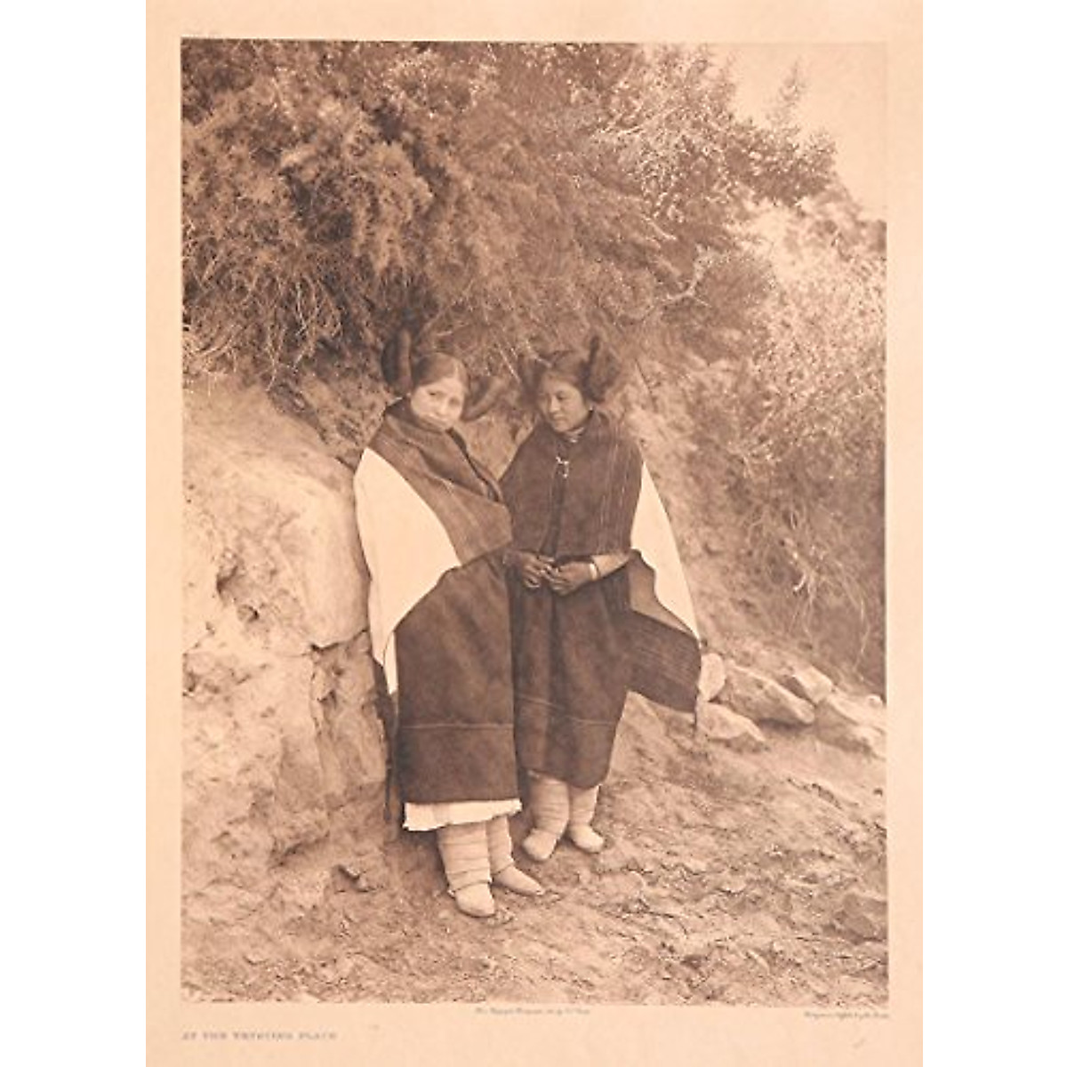 At the Trysting Place by Edward Curtis, Original Photogravure, 17.75x13