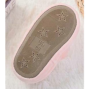 Toddler Girls Boys Home Slippers Fuzzy Warm Winter Indoor Bunny Slipper Kids Lightweight Plush Shoes