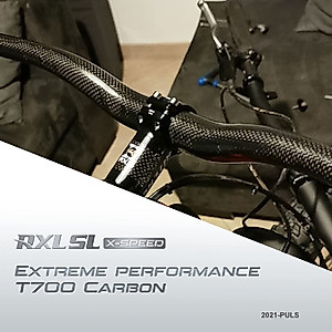 MTB Handlebars RXL SL Carbon Handlebars Mountain Bike Handlebars MTB Riser Handlebars 31.8 MTB Carbon Fiber Bike Handlebars Mountain Bicycle for Cycling Male 760mm