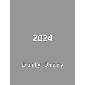 2024 Daily Planner One Page Per Day: 12 Month Organizer, Calendar 12 Months, Jan to Dec 2024, 8.5" x 11", 374 pages
