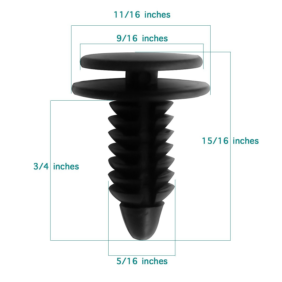 Lantee Car Clips for Ford Dodge - 100 Pieces Interior Door Panel Push in Fasteners