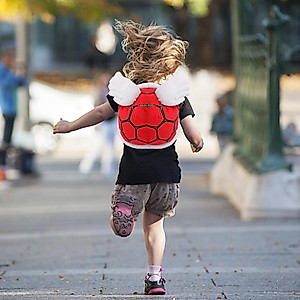 RGVV Koopa Paratroopa Backpack with White Wings Turtle Shell Red Soft Stuffed Cartoon Plush Toys 12“ (Red Troopa)