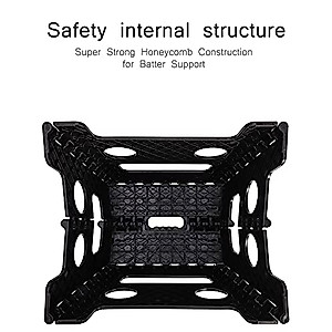 ACKO Folding Step Stool 13 inch Heavy Duty Plastic Foldable Step Stool for Kids and Adults, Small Collapsible Fold Up Stepping Stool 1 Pack