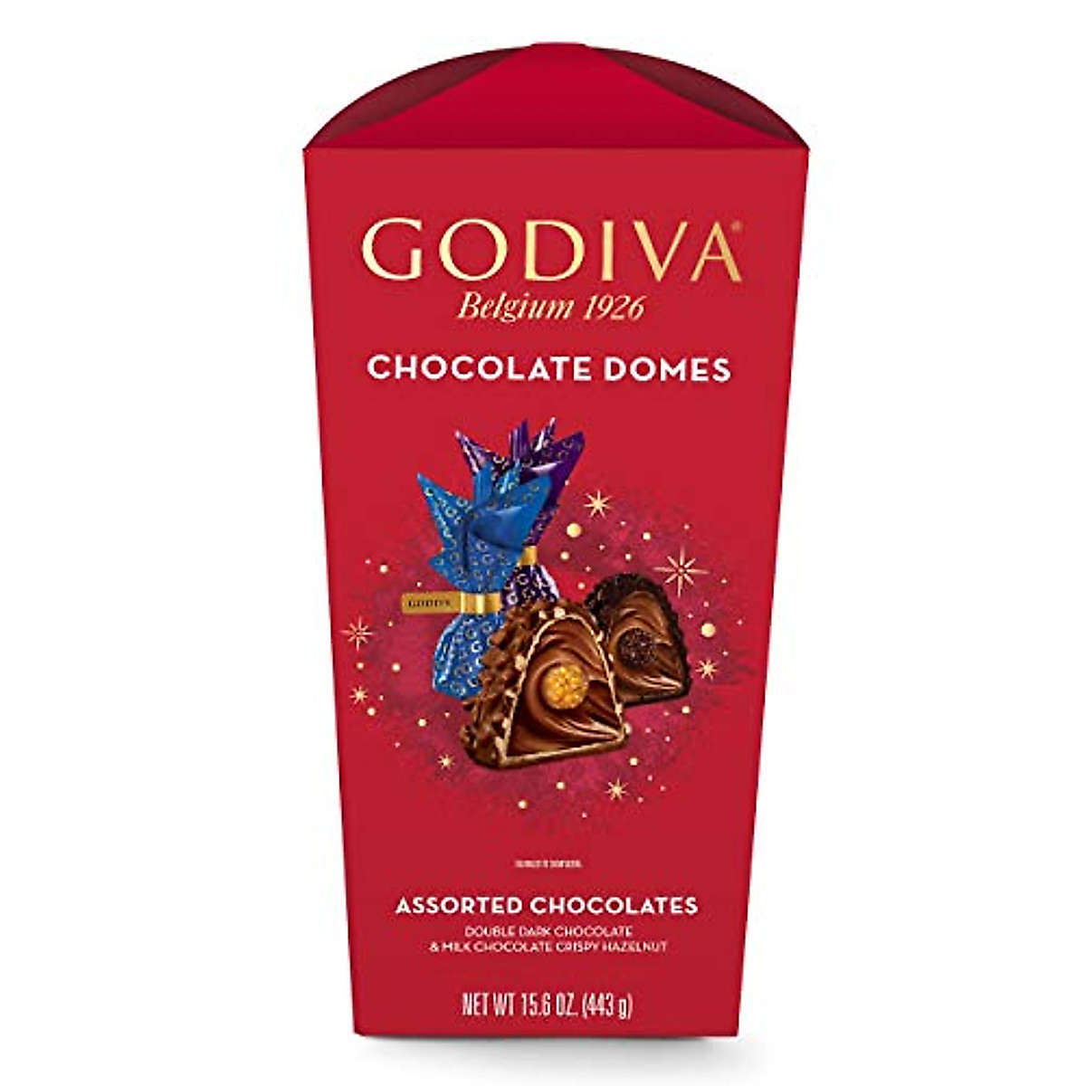 Godiva Chocolatier Signature Assorted Chocolate Domes, Set Of 4, 15.6 Ounce Each, Assorted, 3.9 Lb